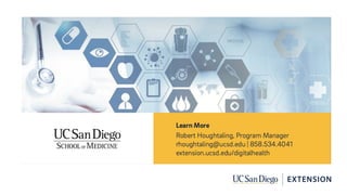 UCSD Extension Digital Health Workforce Data Study Spring 2021 | PPT