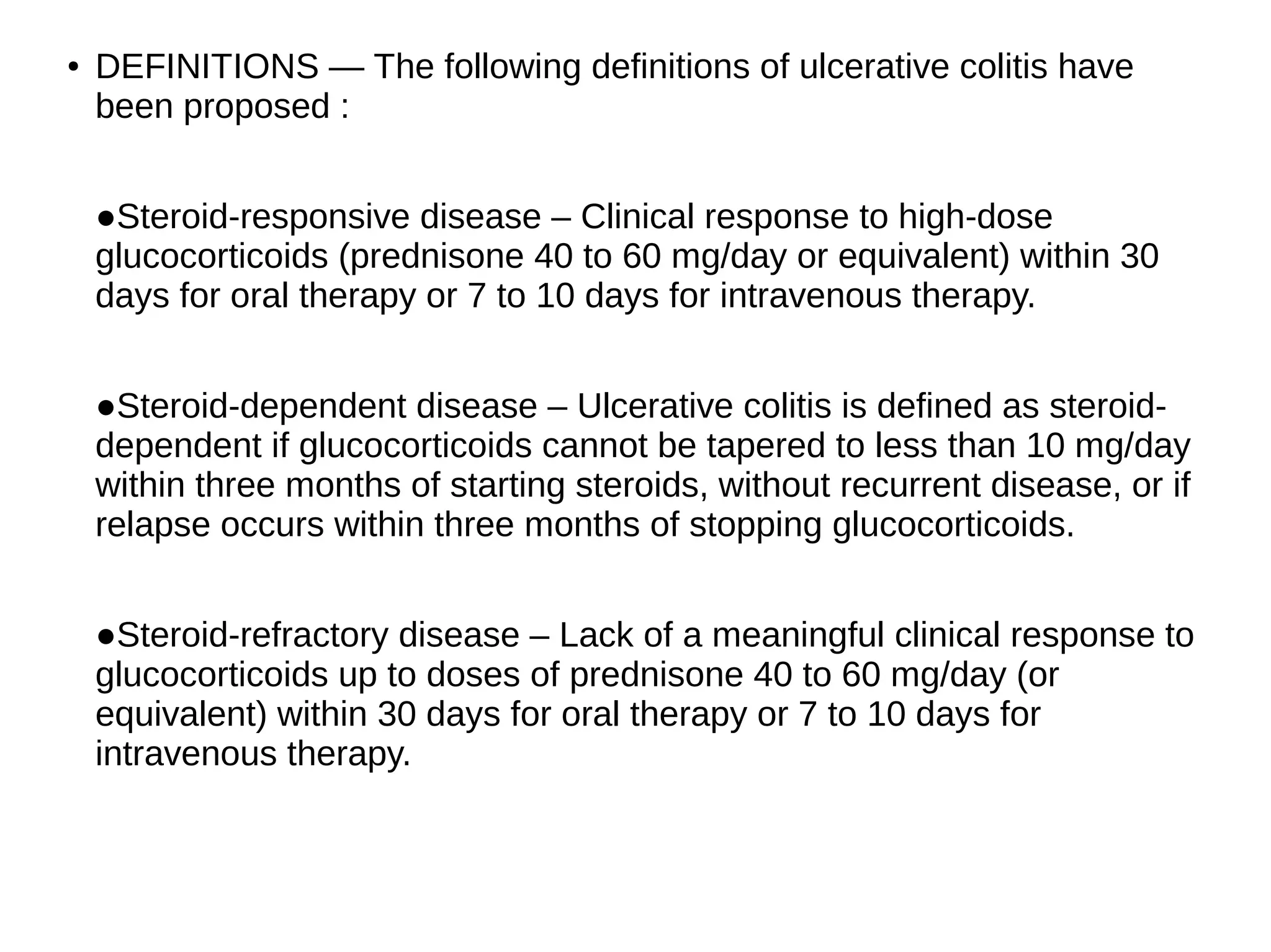 ULCERATIVE COLITIS ( SEVERE) MANAGEMENT | PPT