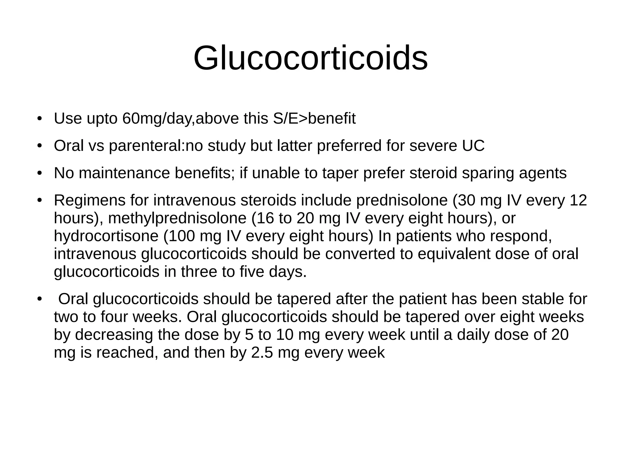 ULCERATIVE COLITIS ( SEVERE) MANAGEMENT | PPT