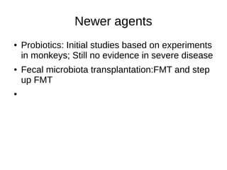 ULCERATIVE COLITIS ( SEVERE) MANAGEMENT | PPT