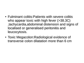 ULCERATIVE COLITIS ( SEVERE) MANAGEMENT | PPT