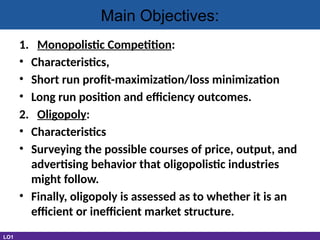 Monopolistic Competition and Oligopoly Microeconomics Lecture | PPTX