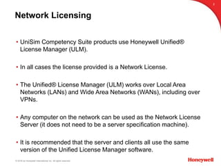 UniSim Software Licensing Guide Document | PDF