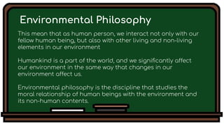 Philosophy and the Environment | PDF