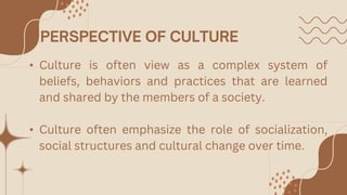 Understanding Culture Society and politics | PPTX
