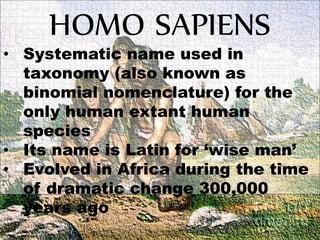 THE HOMO SPECIES - April Denise Globio | PPTX