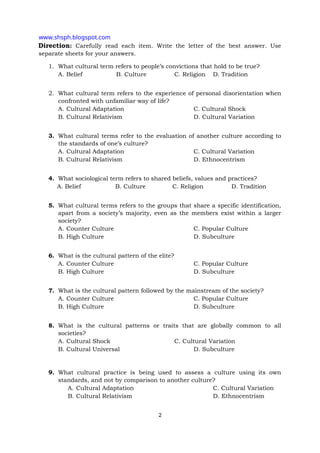 UnderstandingCultureandSP-Module-3.docx. | PDF