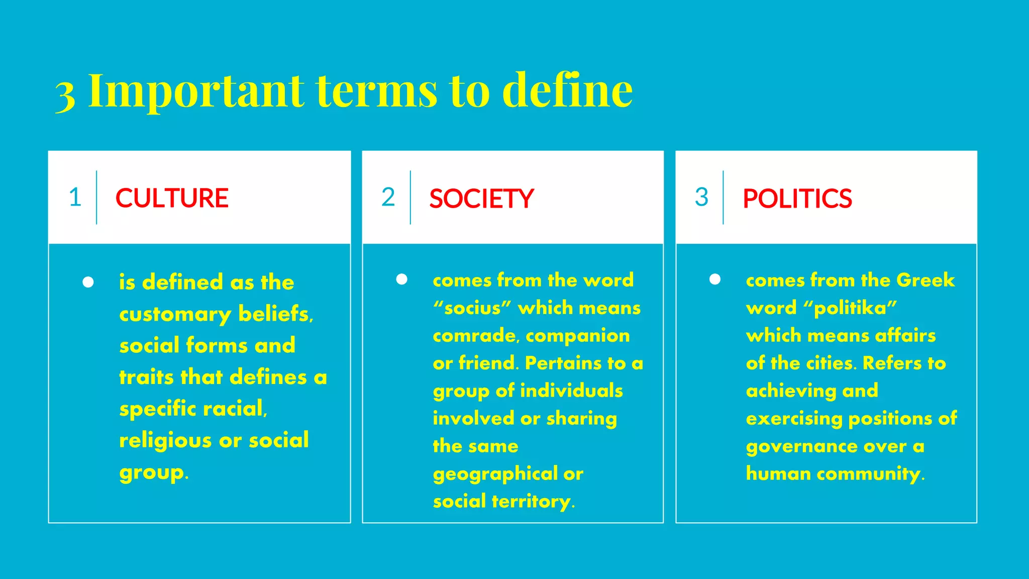 Social, Political and Cultural Behavior and Phenomena | PPTX