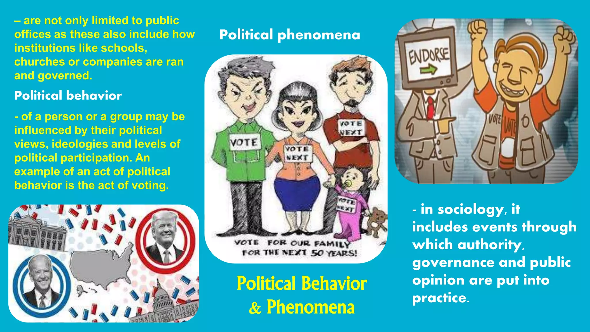 Social, Political and Cultural Behavior and Phenomena | PPTX