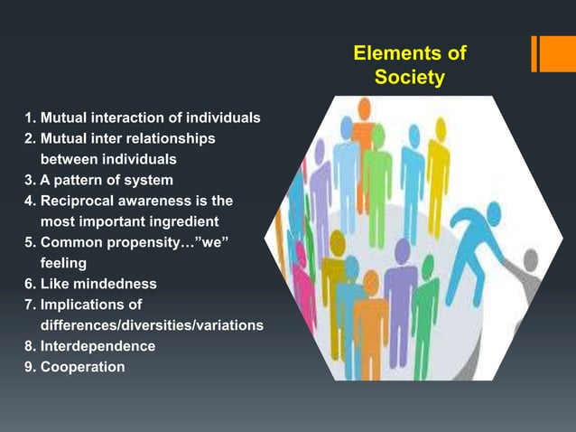 Society as a group of people sharing common culture | PPTX