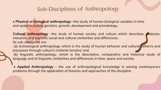 UCSP Lesson 1: Anthropology and the Study of Culture | PPTX