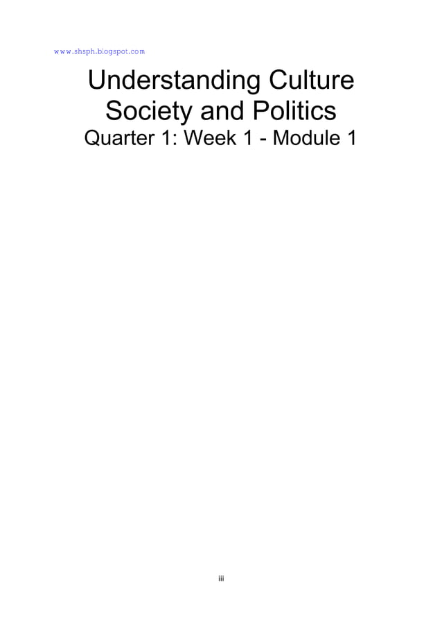 UCSP Module 1 | PDF | Science