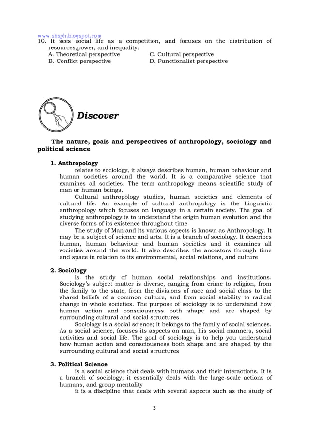 UCSP Module 1 | PDF | Science