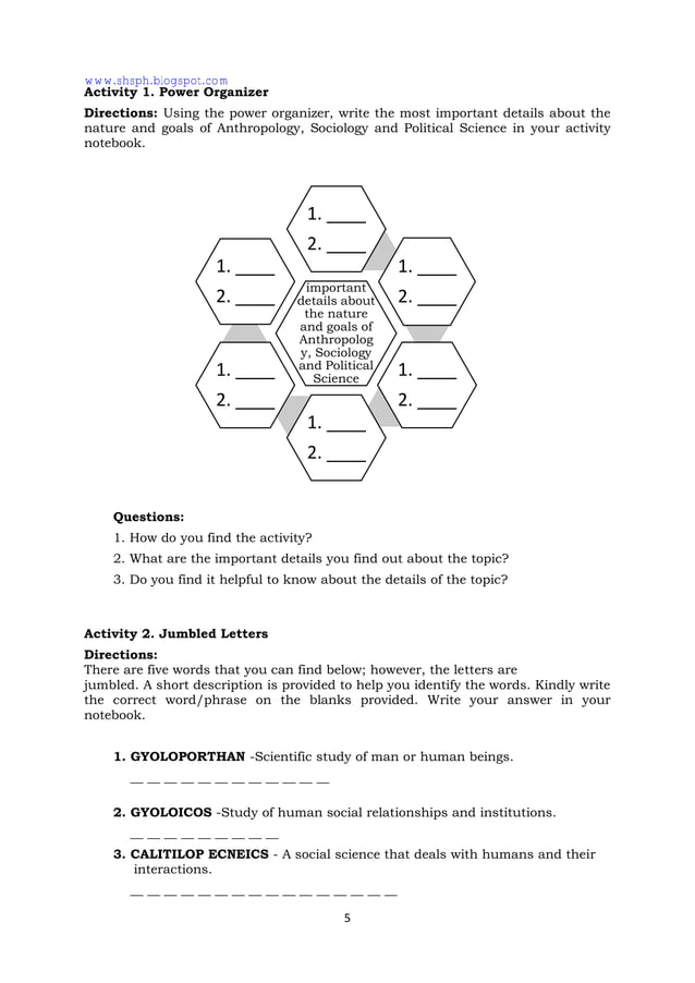 UCSP Module 1 | PDF | Science