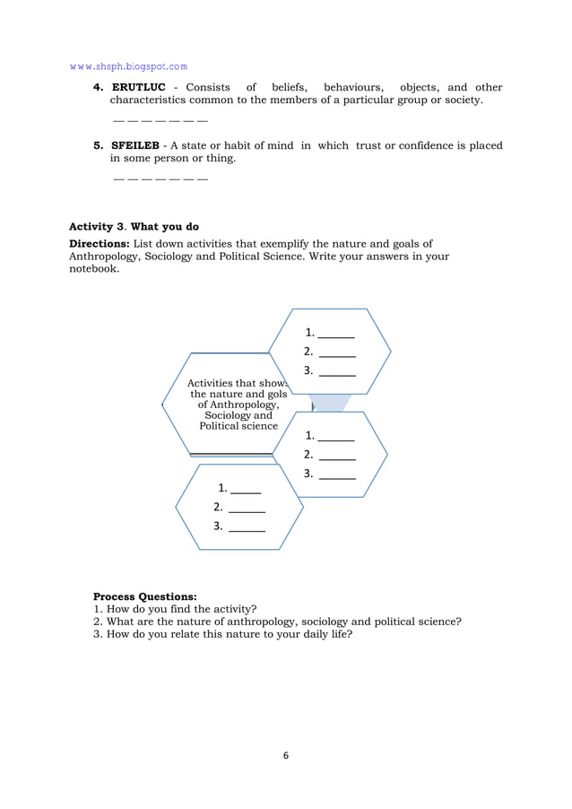 UCSP Module 1 | PDF | Science
