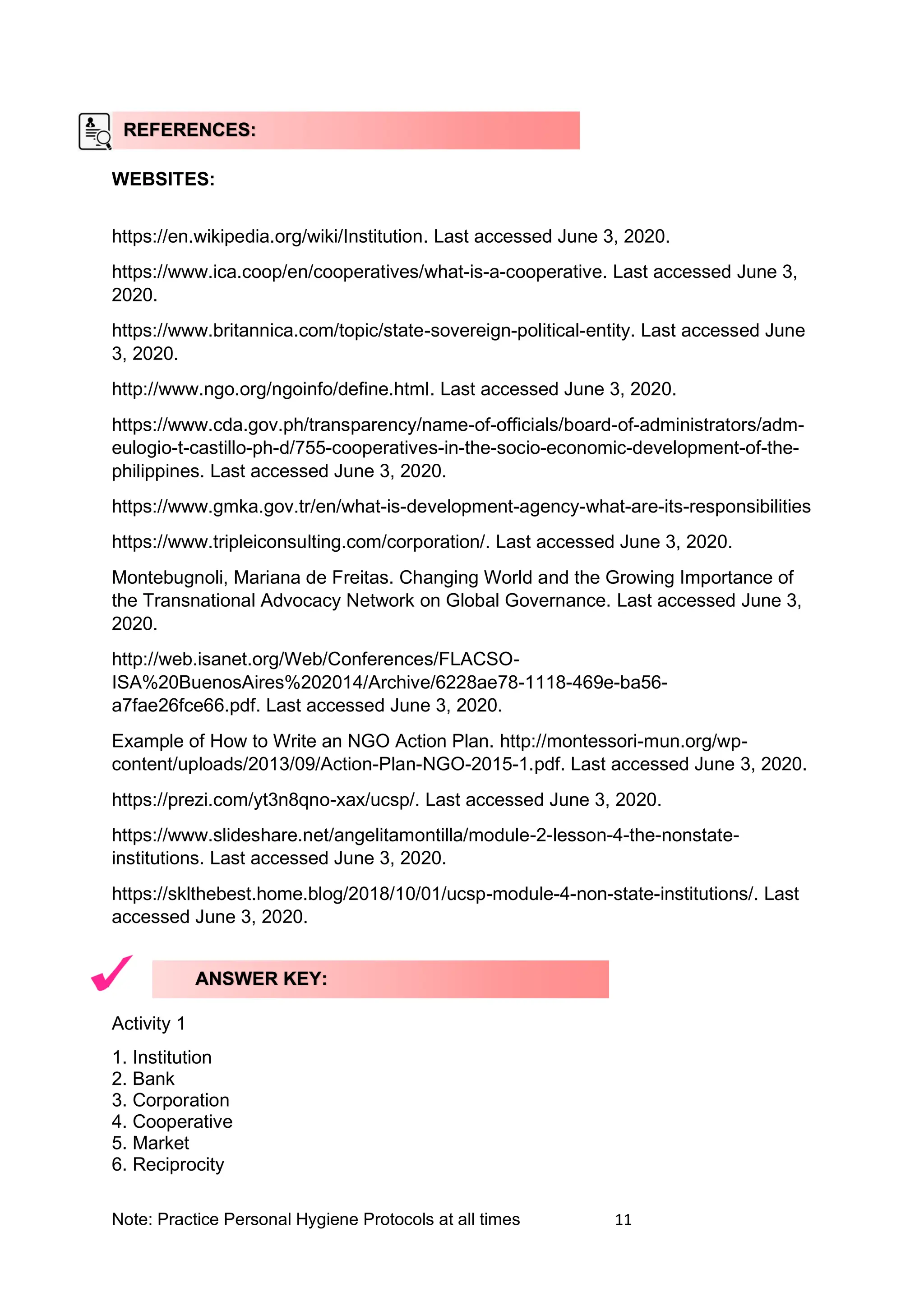 Modules for UCSP_Q2_LAS.pdf with activities | PDF