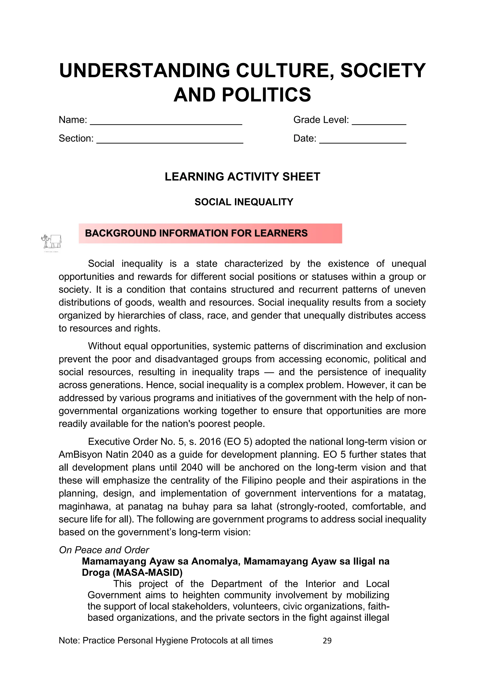 Modules for UCSP_Q2_LAS.pdf with activities | PDF
