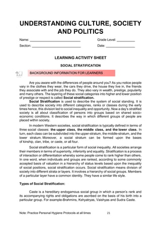 Modules for UCSP_Q2_LAS.pdf with activities | PDF