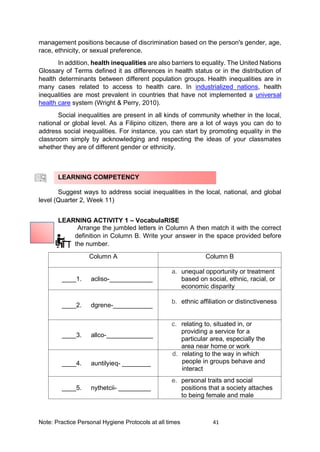 Modules for UCSP_Q2_LAS.pdf with activities | PDF