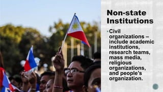 UCSP_Q2_WEEK 1_Forms and Functions of State and Non-state Institutions.pptx