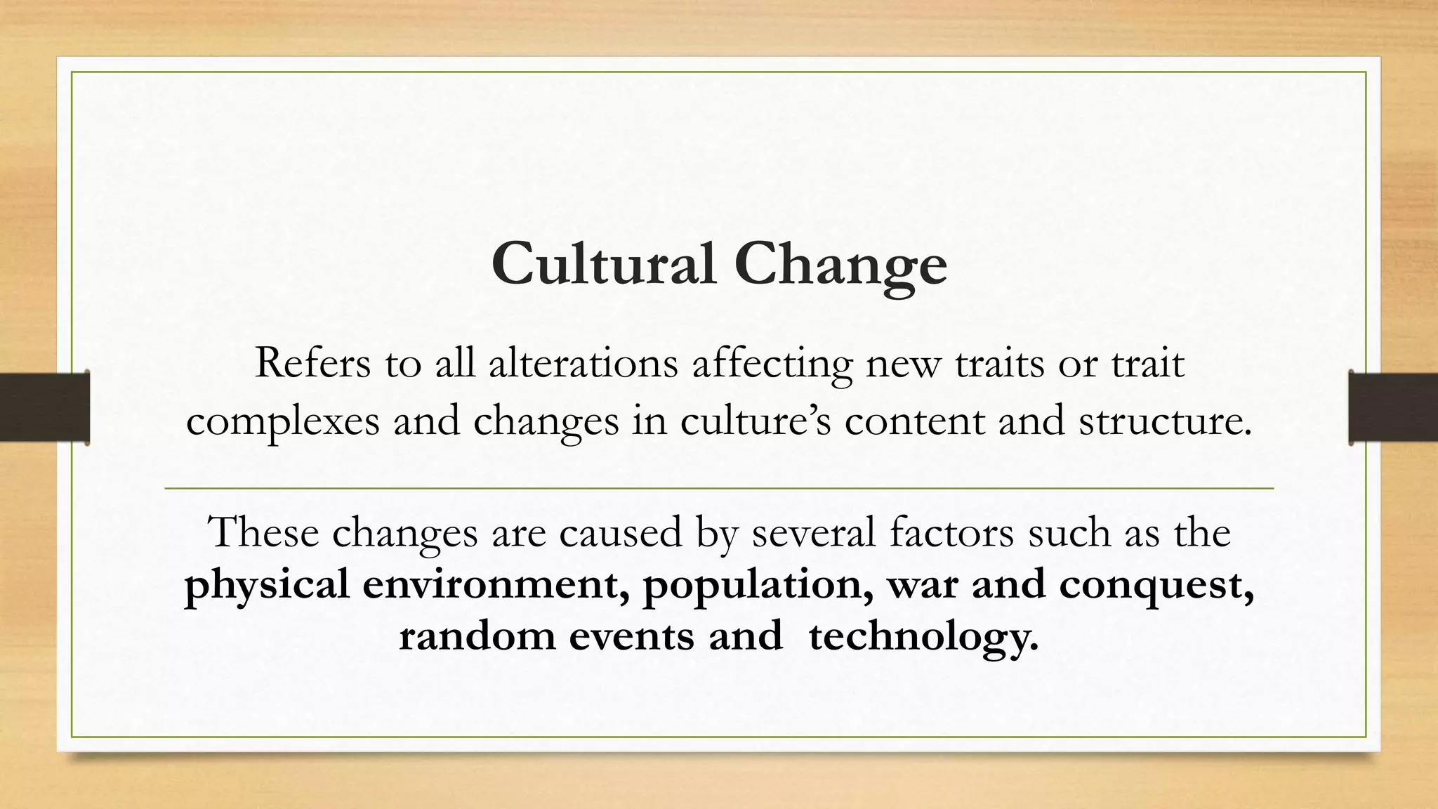 Social, Political and Cultural Change.pptx | Science