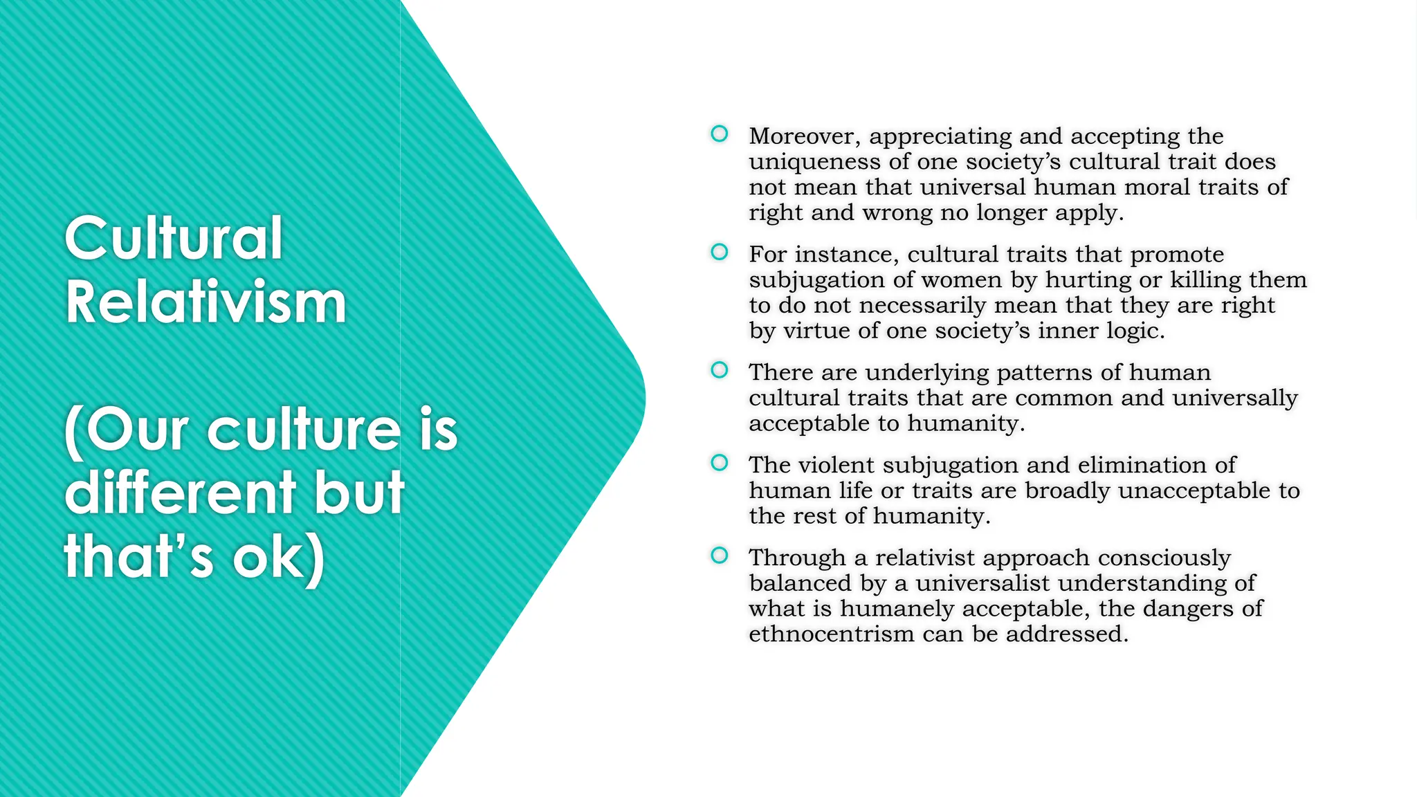 UNDERSTANDING CULUTURE,SOCIETY AND POLITICS (CULTURAL RELATIVISM ...