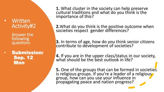 UCSP WEEK 2-LESSON & ASSIGNMENTS.pptx | Religious (Music and Audio) | Music