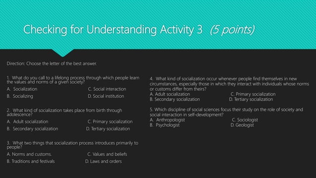 UCSP week 5 | PPTX | Secondary Education | Education