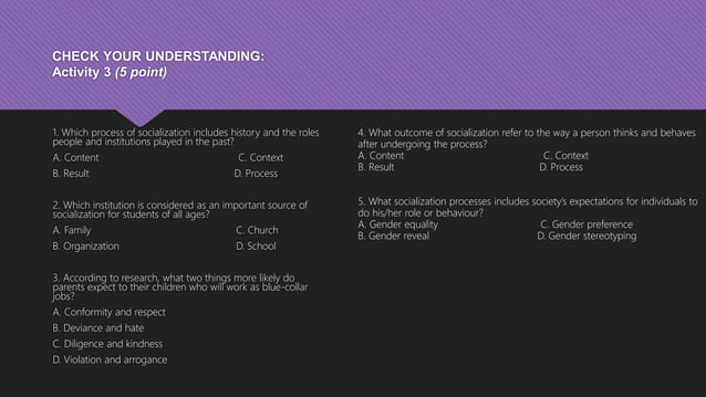 UCSP week 5 | PPTX | Secondary Education | Education