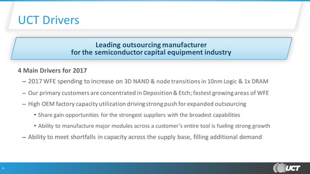 Uct investor-presentation-may-2017 | PPT