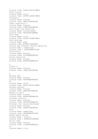 Kumpulan serial number game house www.bagas31.com