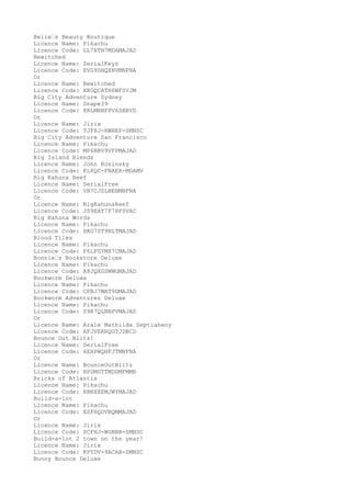 Kumpulan serial number game house www.bagas31.com