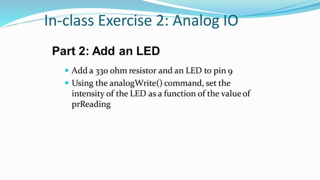 The Iot Academy Iot Training Arduino Part 4 Arduino Interfaces Ppt