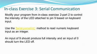 The IoT Academy IoT training Arduino Part 4 Arduino interfaces | PPT