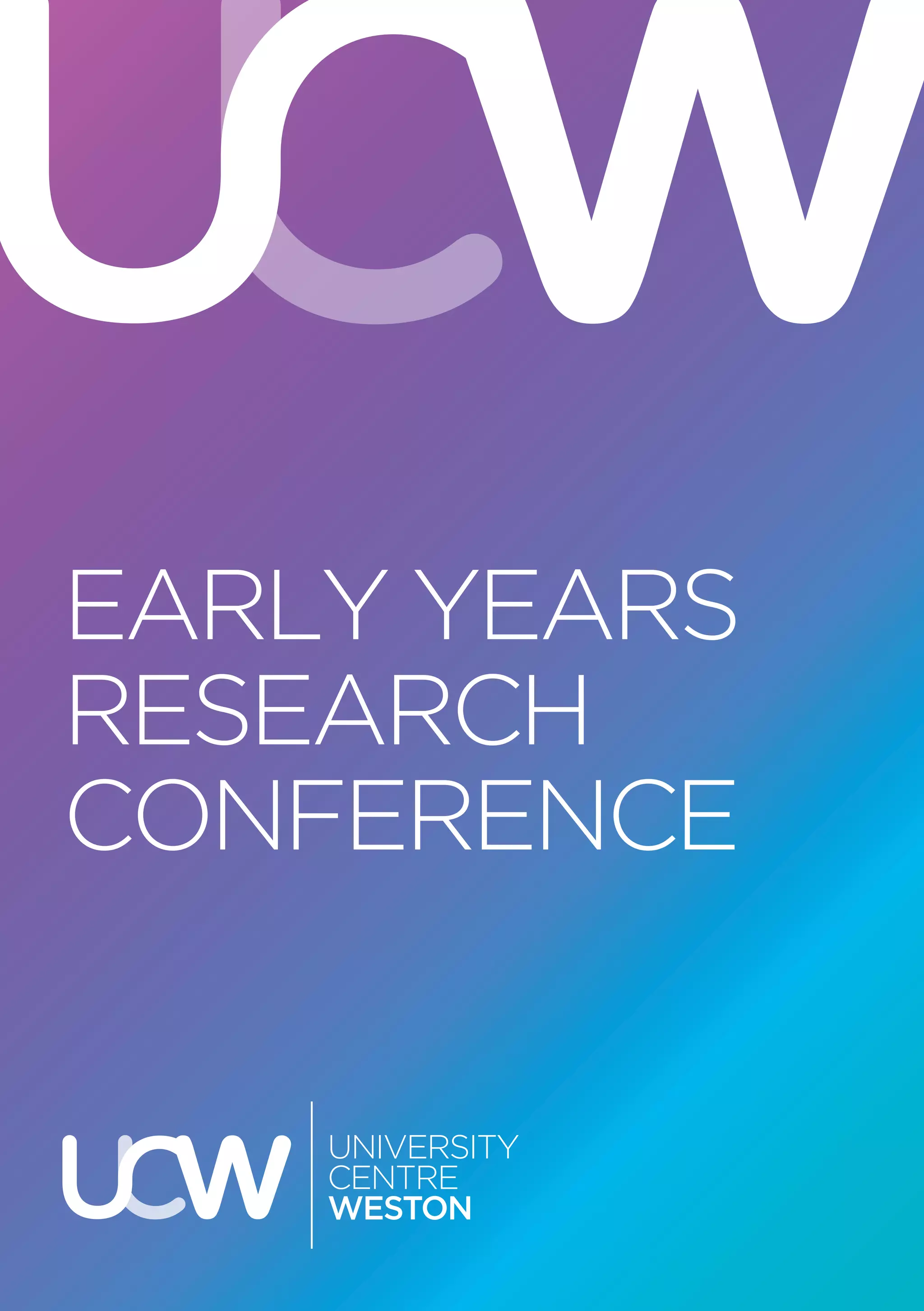 UCW Early Years Research Conference | PDF