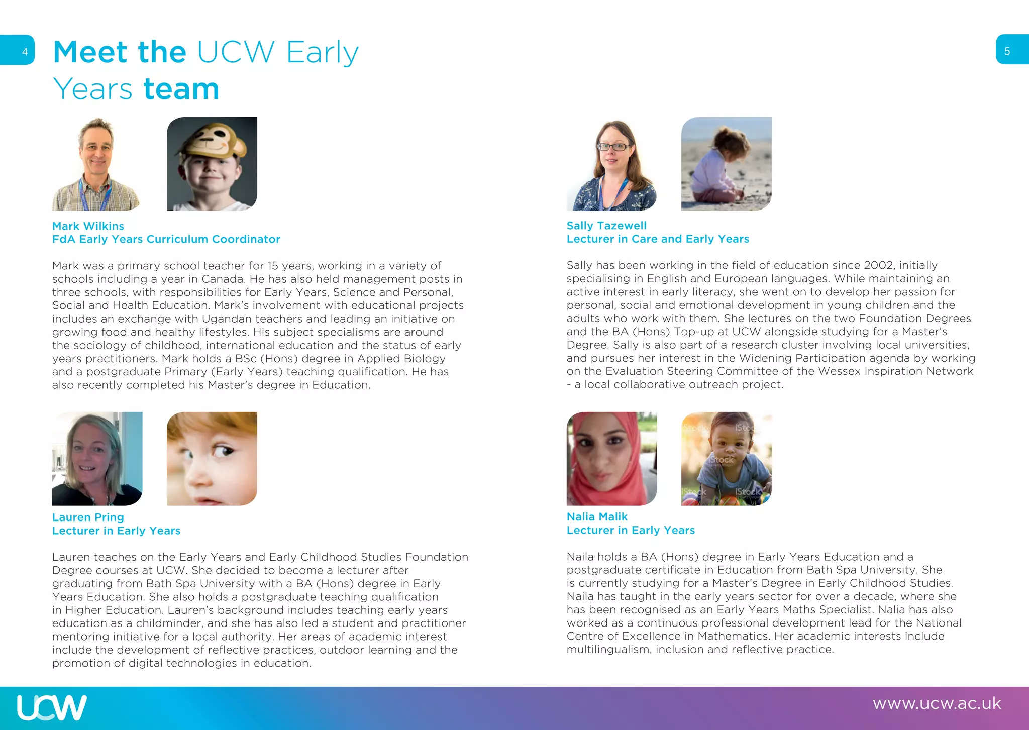 UCW Early Years Research Conference | PDF
