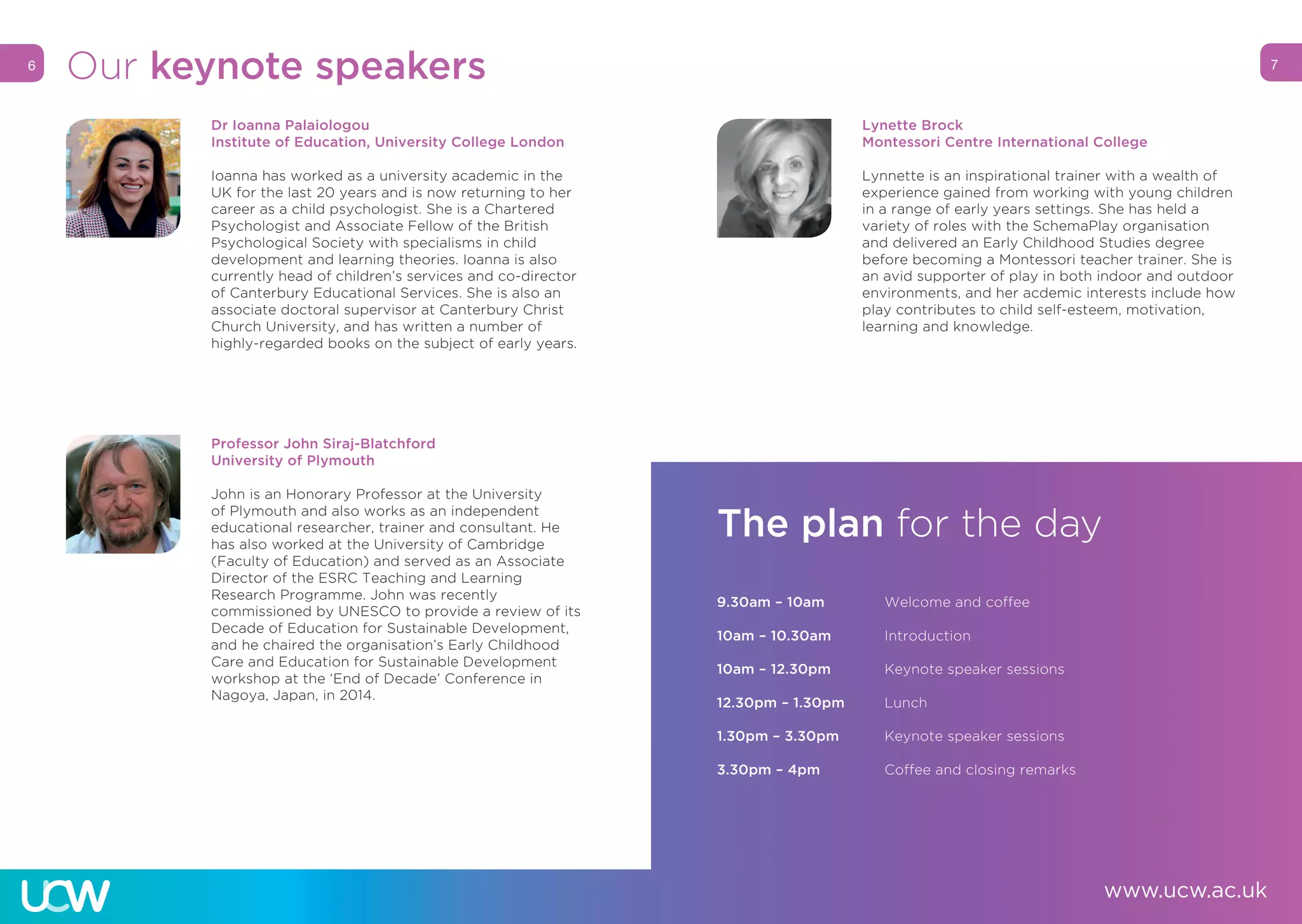 UCW Early Years Research Conference | PDF