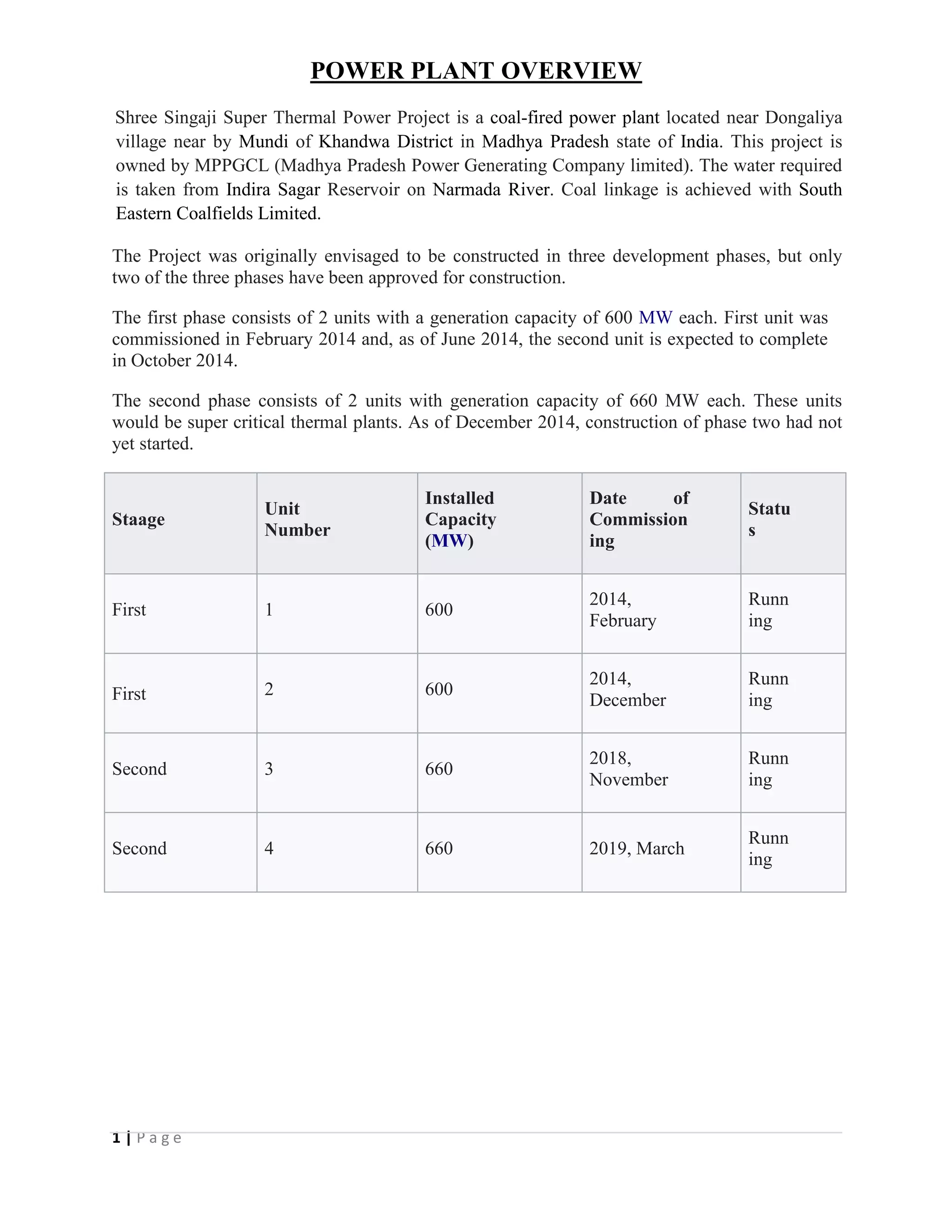 ELECTRICAL ENGINEERING THERMAL POWER PLANT Industrial Report | PDF