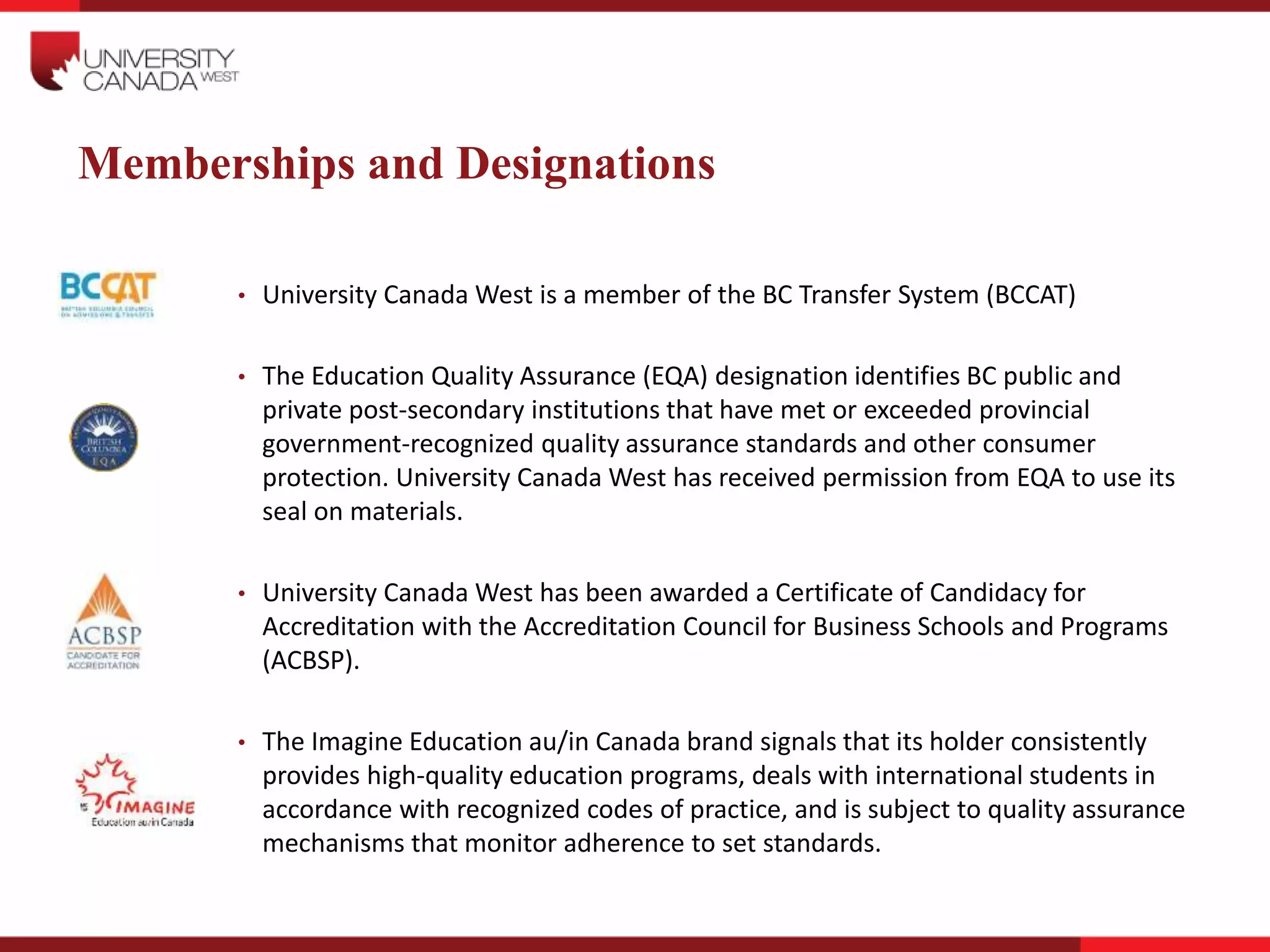 University Canada West presentation 271014 v1 | PPTX
