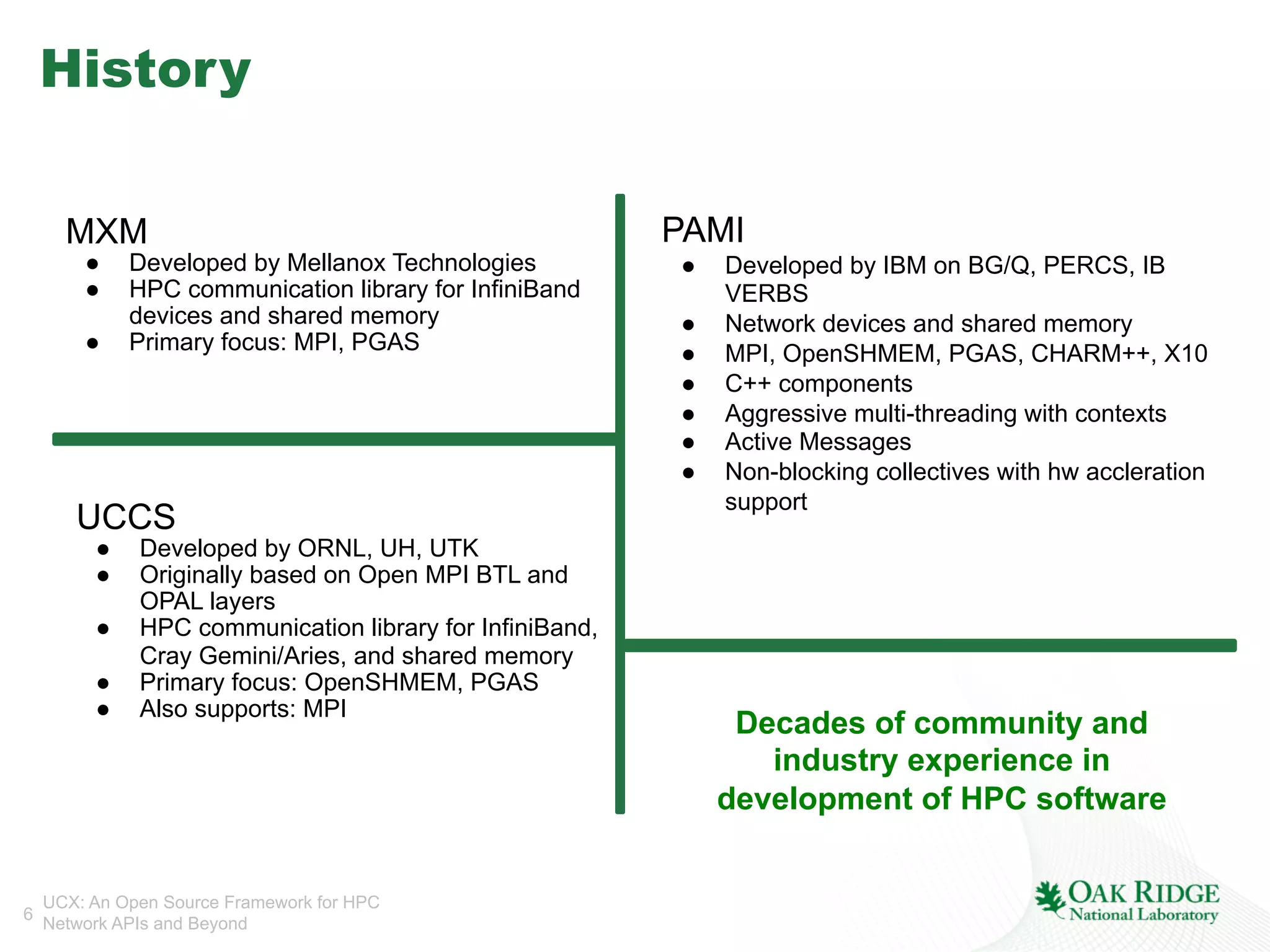 Ucx An Open Source Framework For Hpc Network Apis And Beyond Pdf