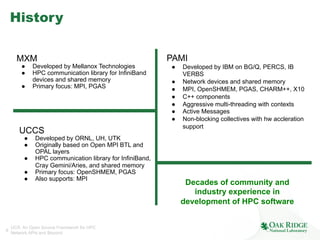 UCX: An Open Source Framework for HPC Network APIs and Beyond | PDF