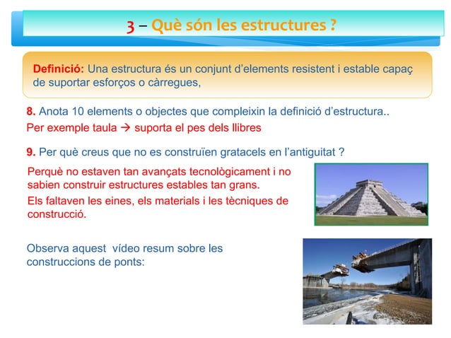 Les estructures | PPT