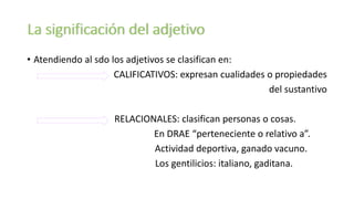 Ud 1 el adjetivo | PPTX
