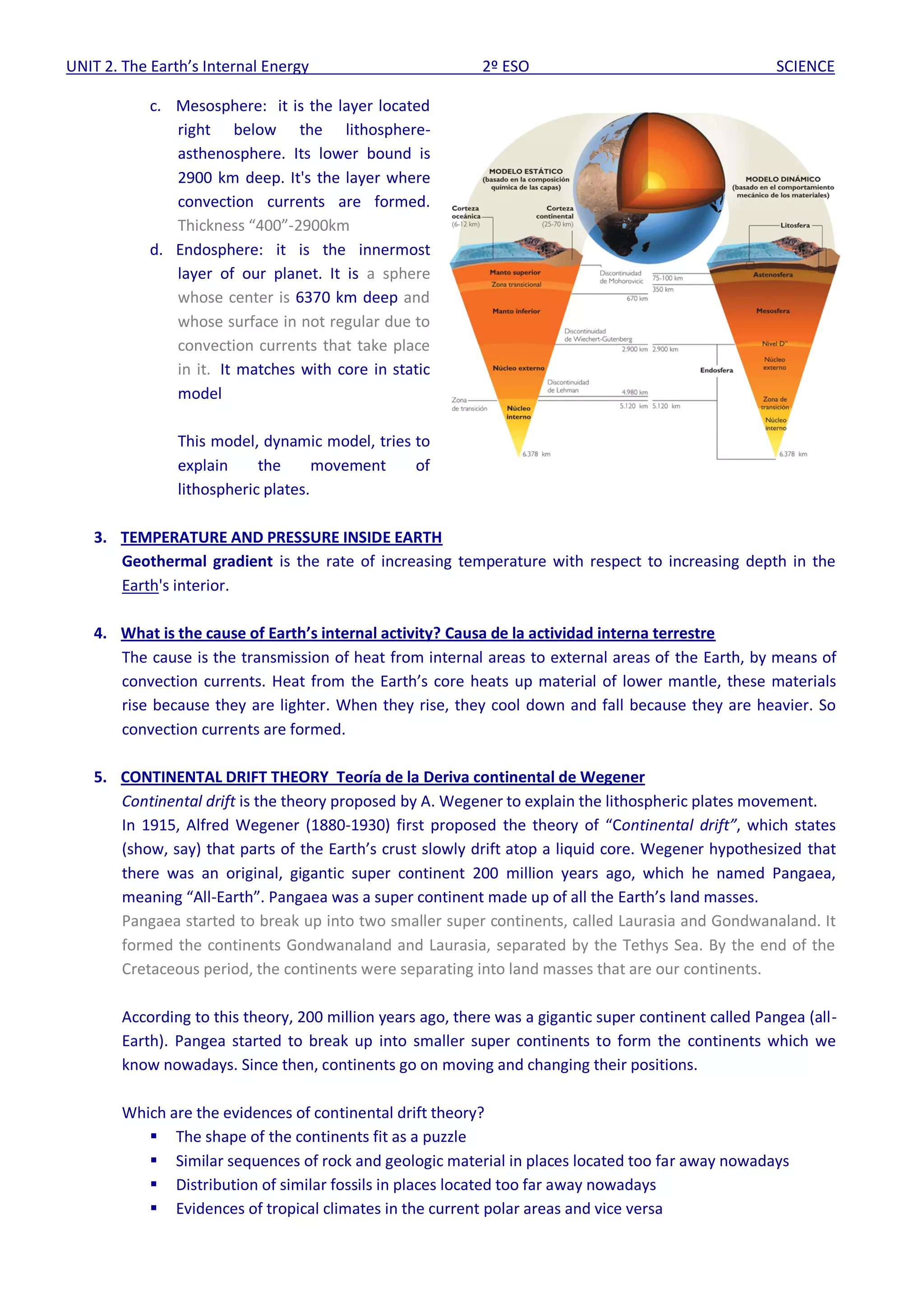 UNIT 2 EARTH'S INTERNAL ENERGY. | PDF | Geology | Science