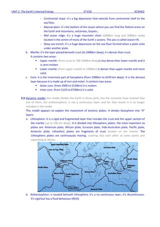 UNIT 2 EARTH'S INTERNAL ENERGY. | PDF