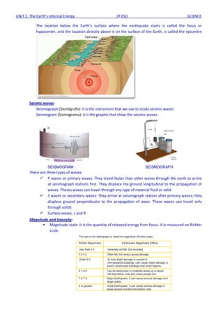 UNIT 2 EARTH'S INTERNAL ENERGY. | PDF | Geology | Science