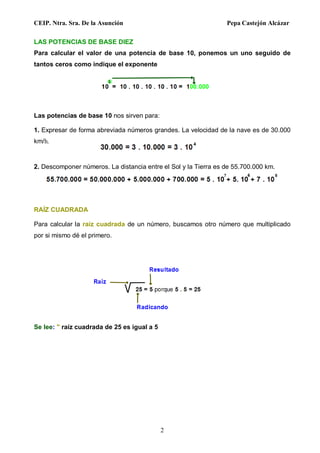 Ud 3 Potencias y Raíz cuadrada | PDF