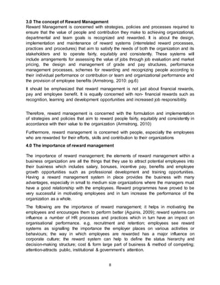 Performance and reward management - aiu(final)-1 | PDF