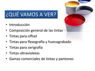 Las tintas de impresión | PPTX