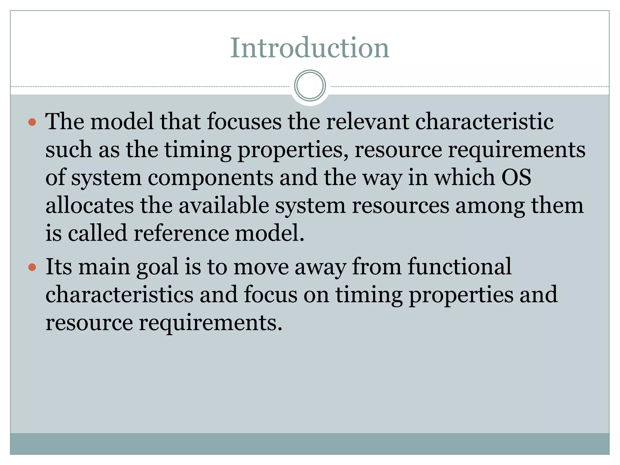 Reference model of real time system | PPTX